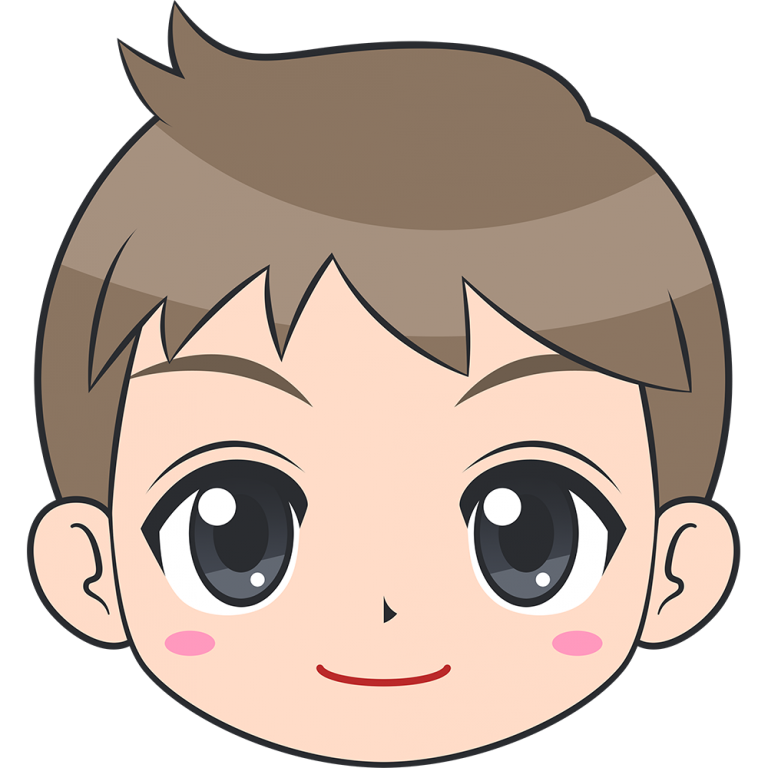 男の子(子供)の顔 無料イラスト&かわいいフリー素材集 ねこ画伯コハクちゃん